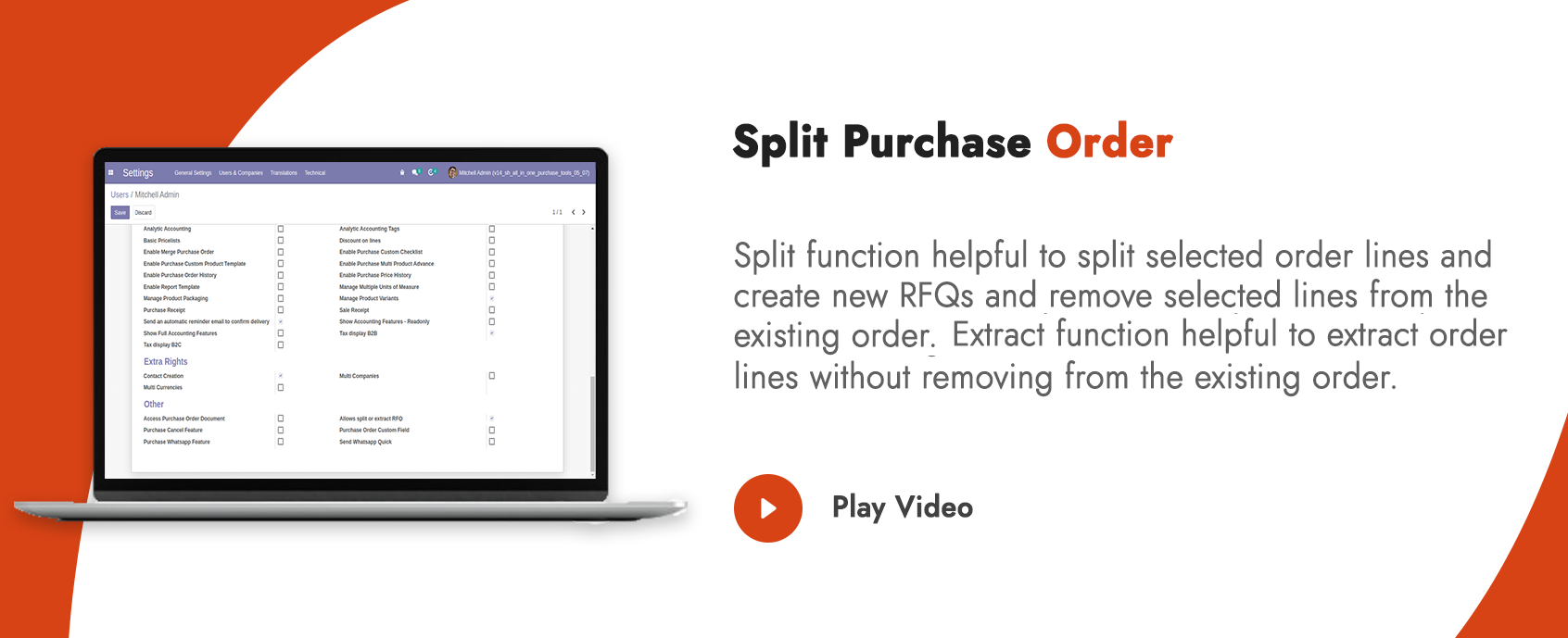 All In One Split | All In One Extract | Split Manufacturing Orders | Split Purchase Orders ...